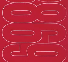 4″ Red Gothic Vinyl Numbers Set | Graphic Products Corporation