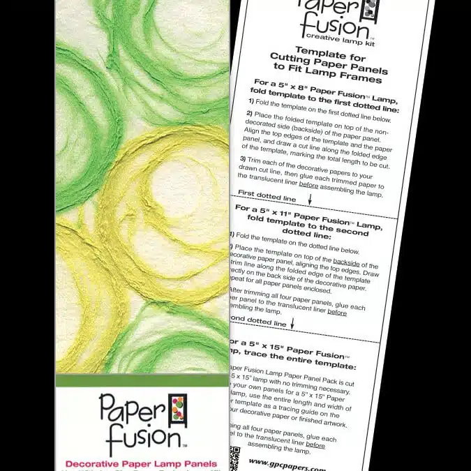 Template for Paper Fusion Lamp Panels | Graphic Products Corporation