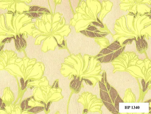 Screenprint Peonies – Grey/Yellow | Graphic Products Corporation