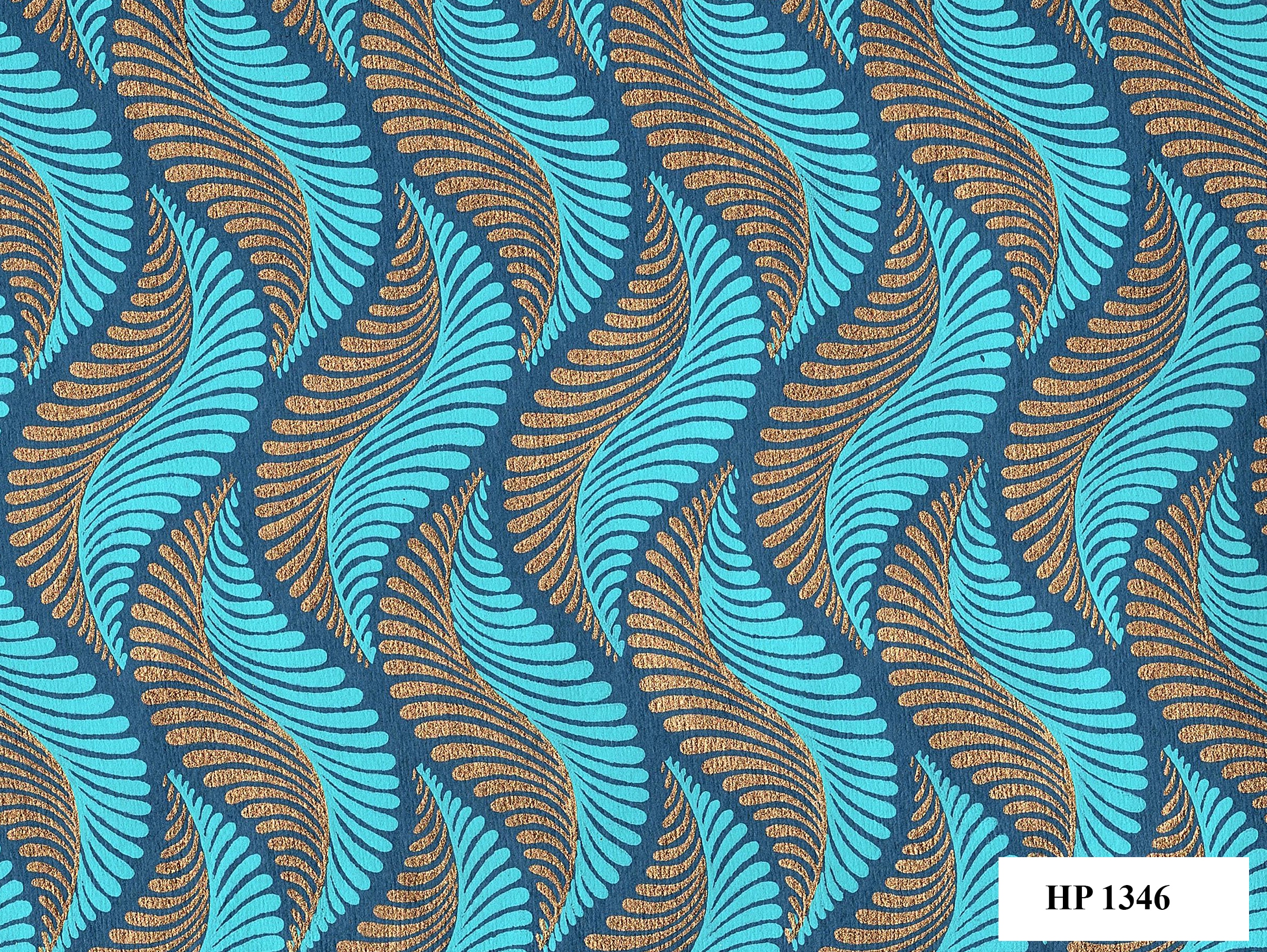 Screenprint Waves – Blue/Gold | Graphic Products Corporation