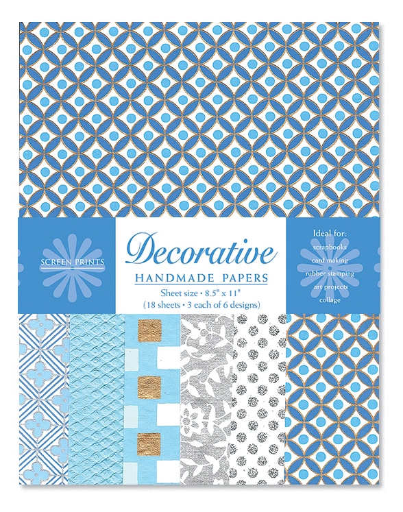 Decorative Paper Pack – Sky Blue & Silver | Graphic Products Corporation