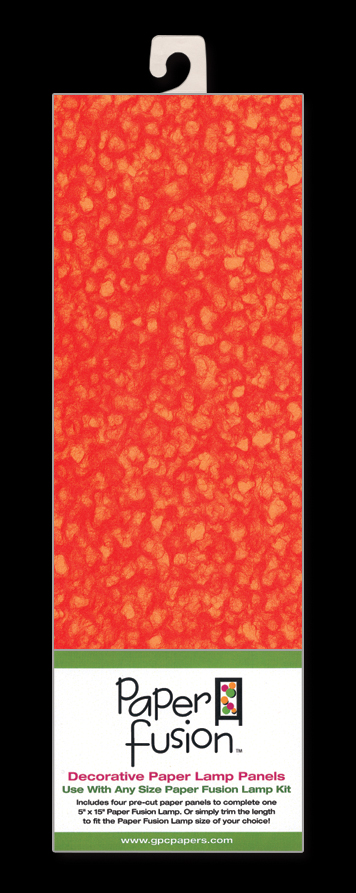 Paper Fusion-Two Layer Lace-Red/Orange | Graphic Products Corporation